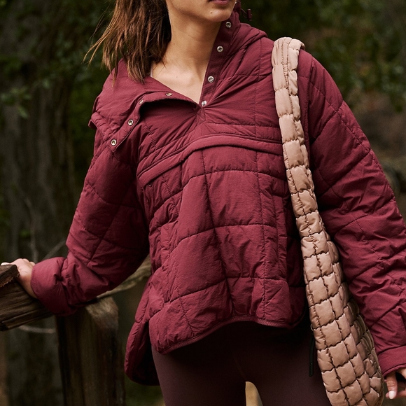 Free People | Jackets & Coats | Nwt Fp Movement Jasper Red Pippa ...